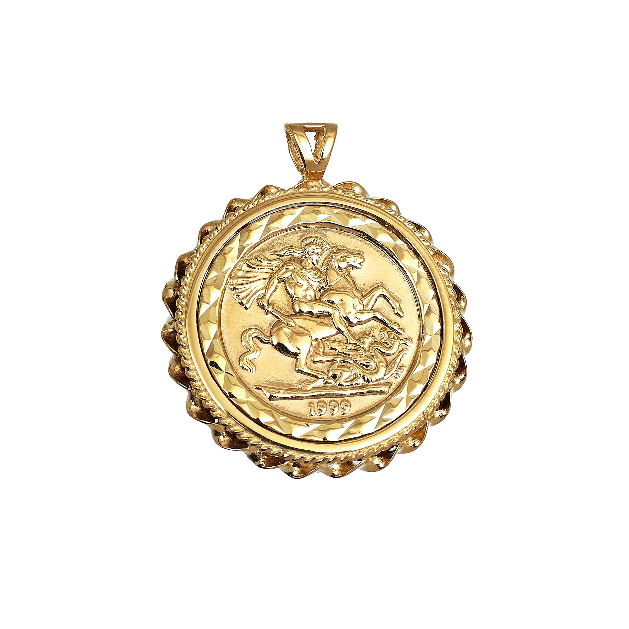 Pre-Owned 9ct Gold St George Pendant – Charles Fish