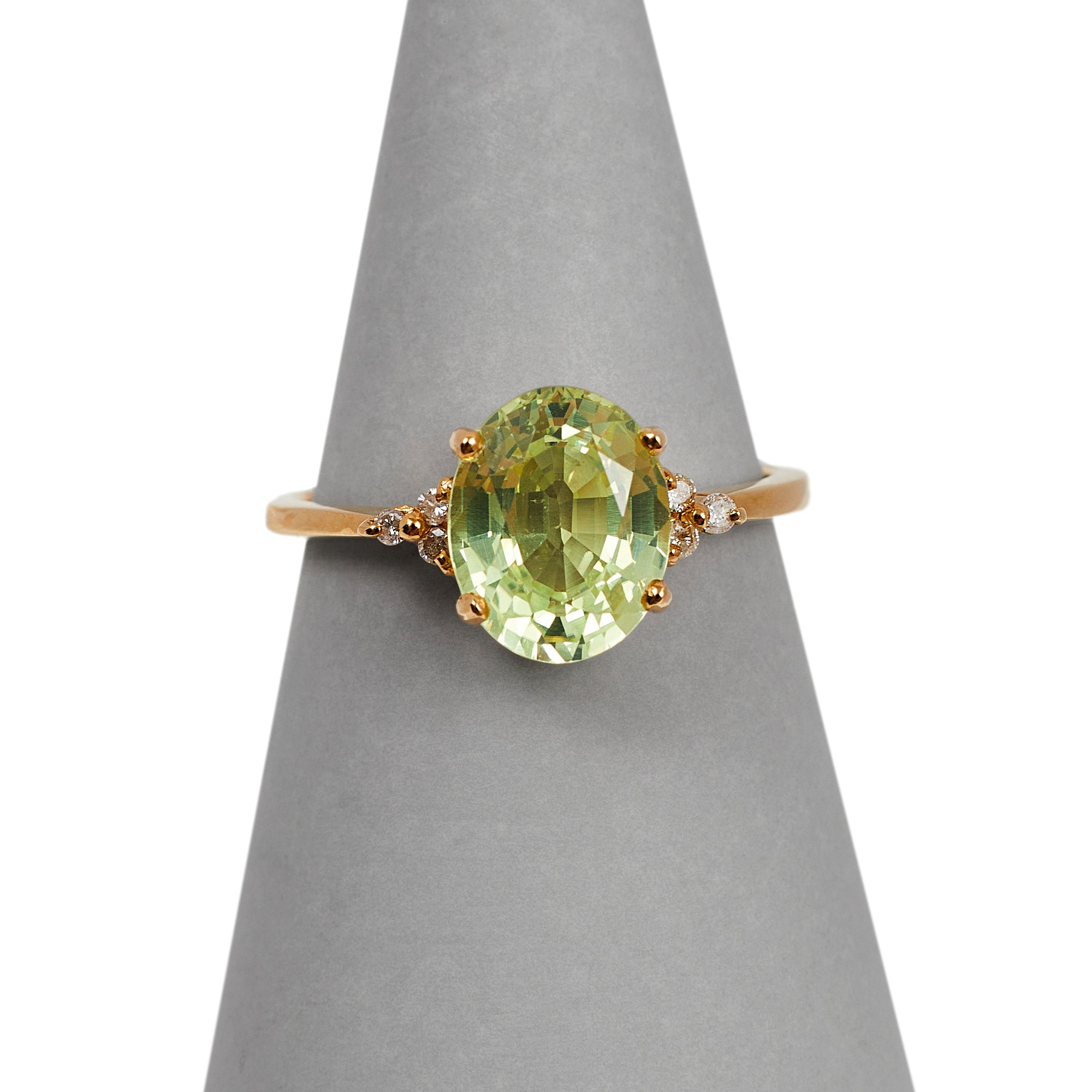 Pre-Owned 18ct Gold Chrysoberyl & Diamond Dress Ring – Charles Fish