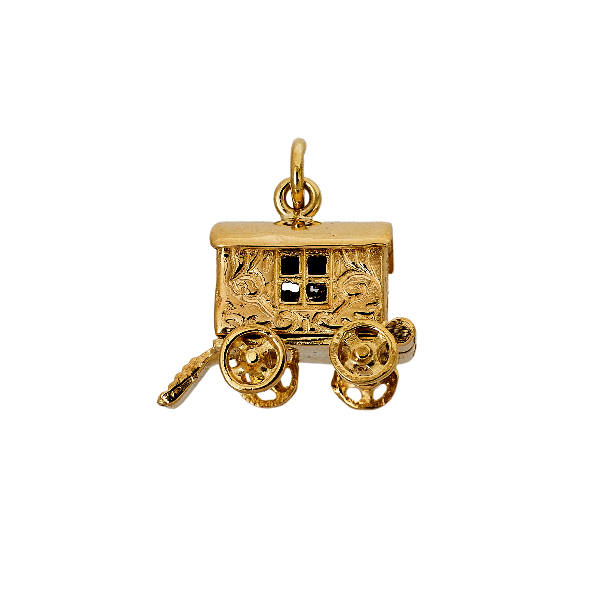 Pre-Owned 9ct Gold Gypsy Caravan & Fortune Teller Charm – Charles Fish