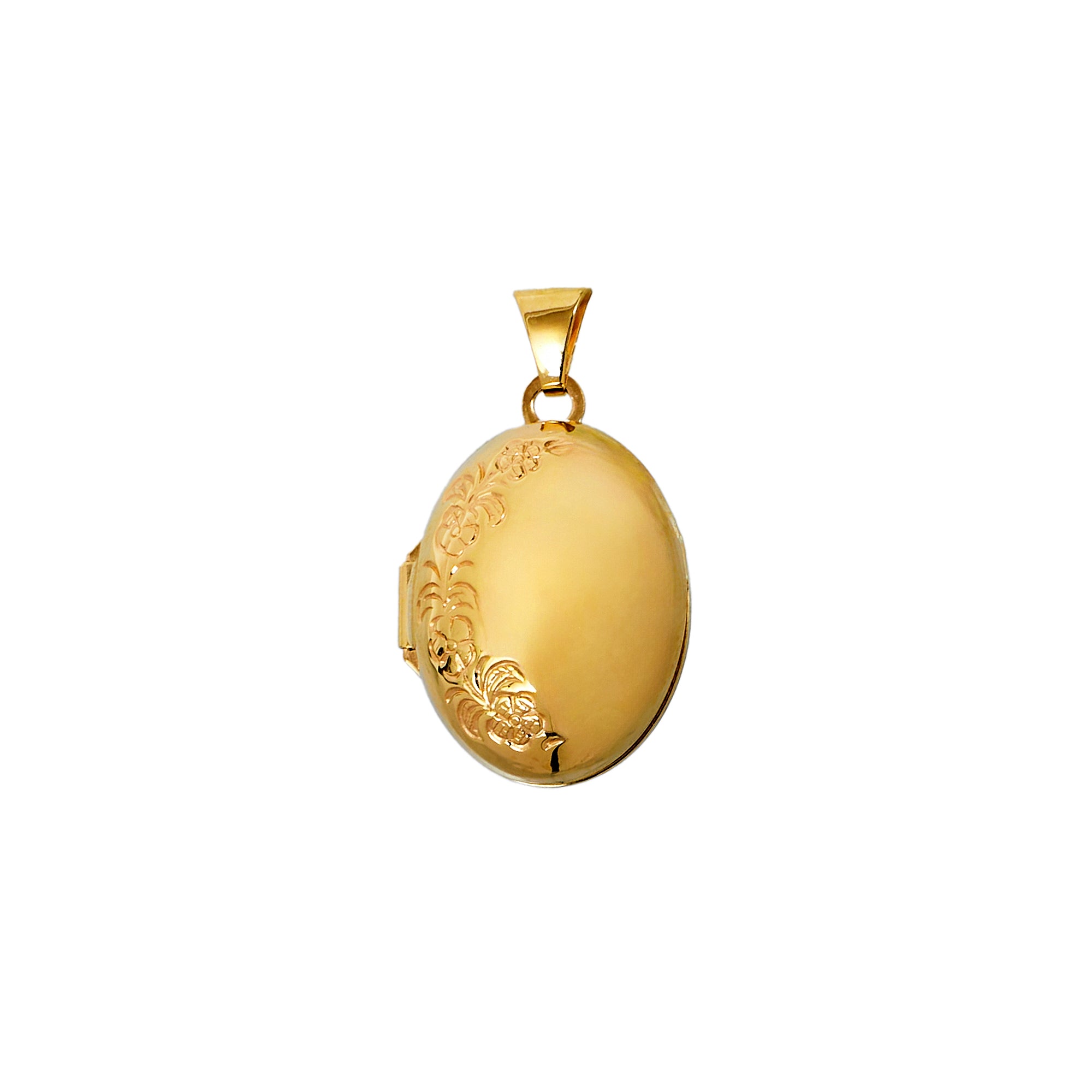 Pre-Owned 9ct Gold Half Pattern Locket – Charles Fish